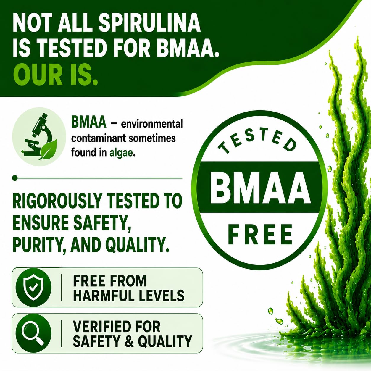 Spirulina powder multivitamin for men