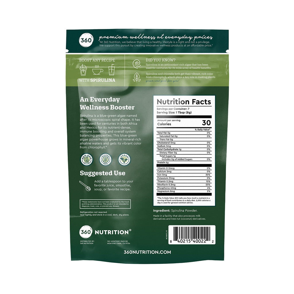 spirulina powder rich in protein
