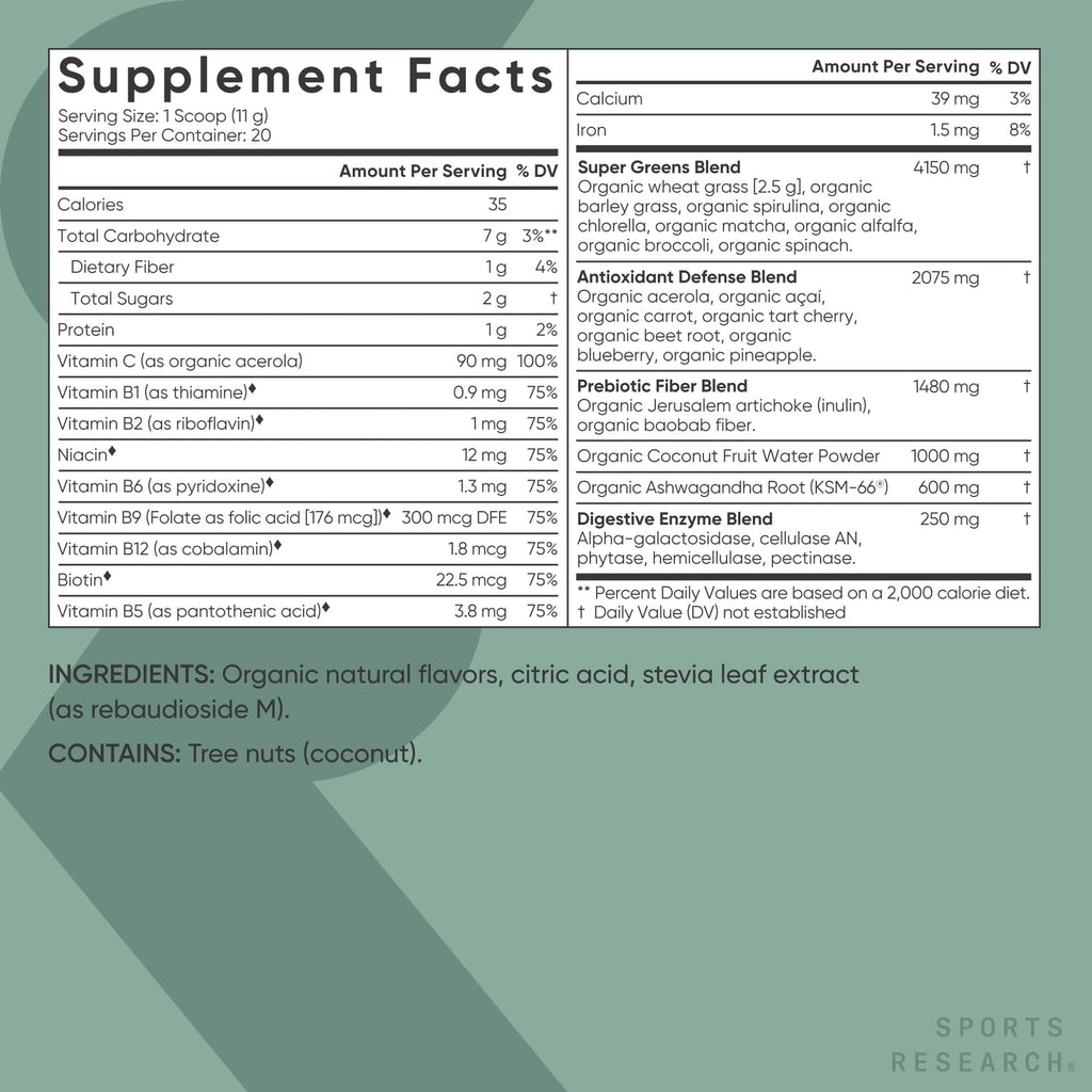 spirulina powder with B vitamins