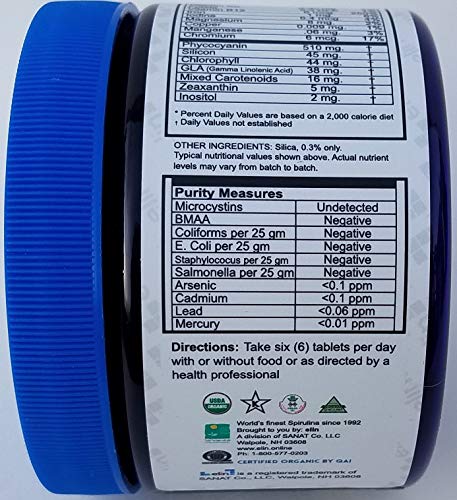 spirulina protein content source