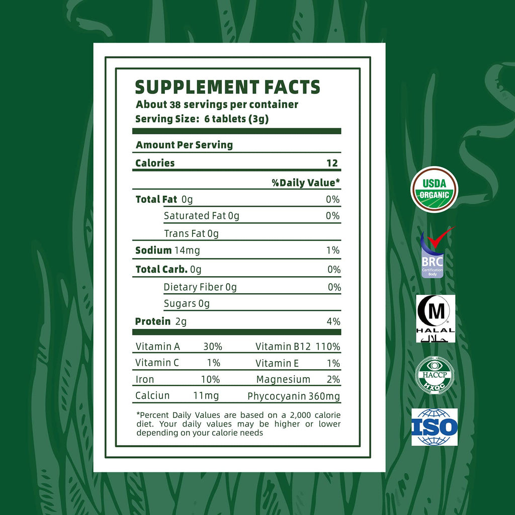 spirulina rich in antioxidants