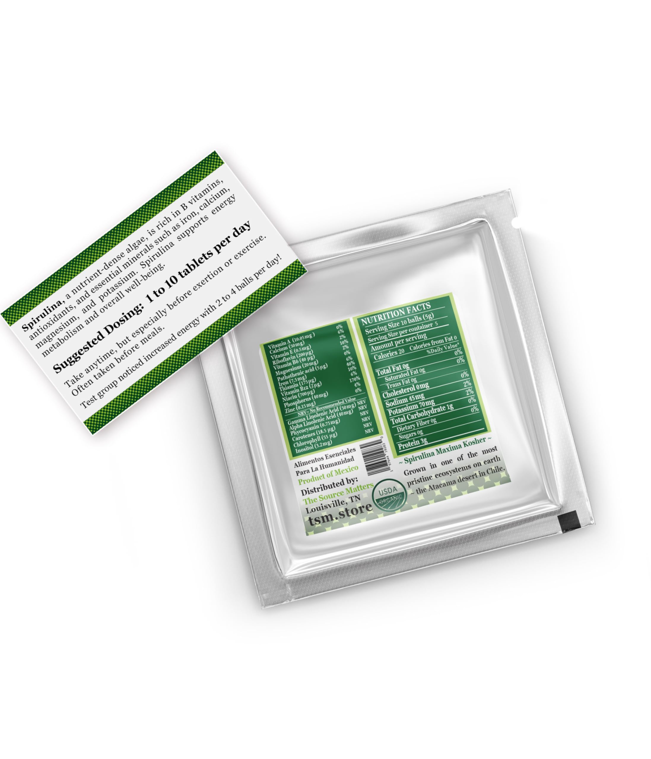 spirulina sample pack for wellness