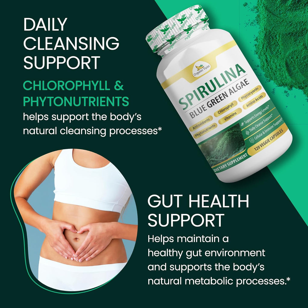 Spirulina superfood for daily nutrition