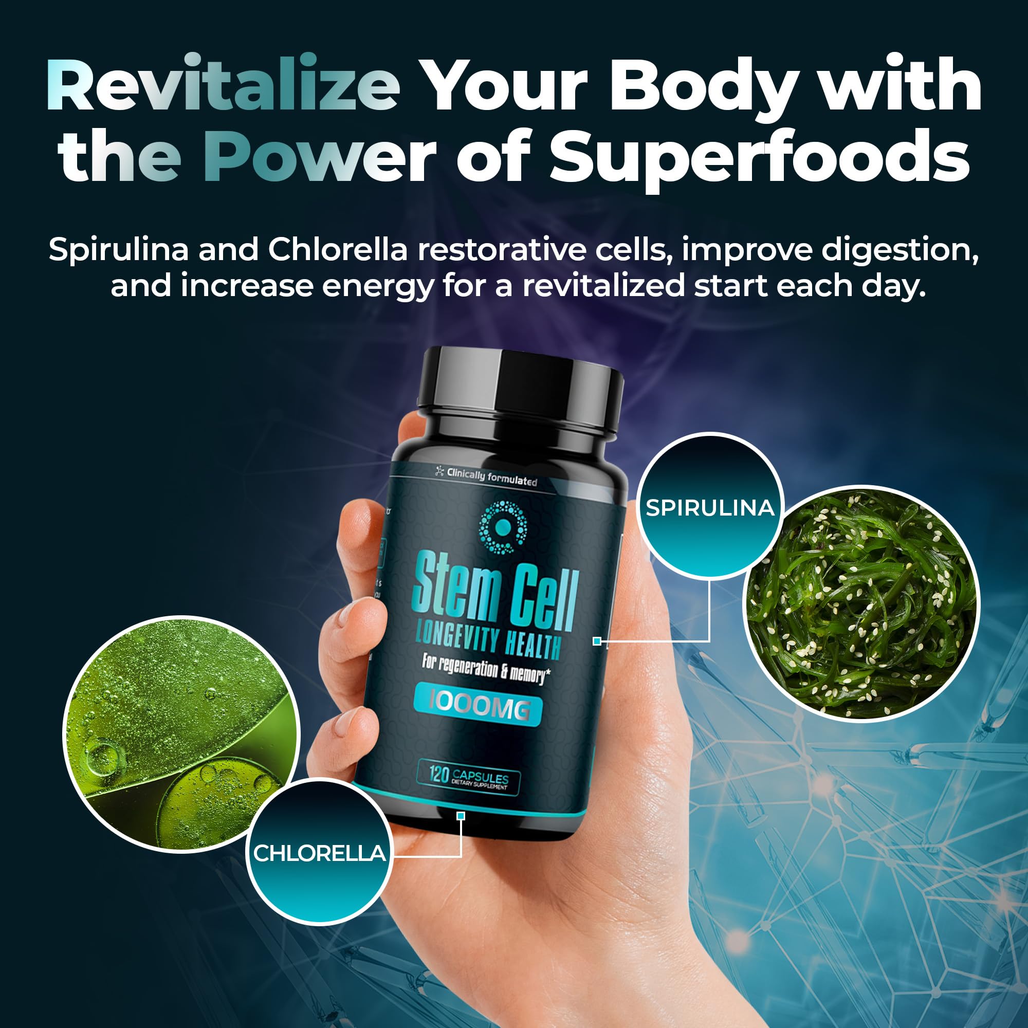 Spirulina supplements for energy boost