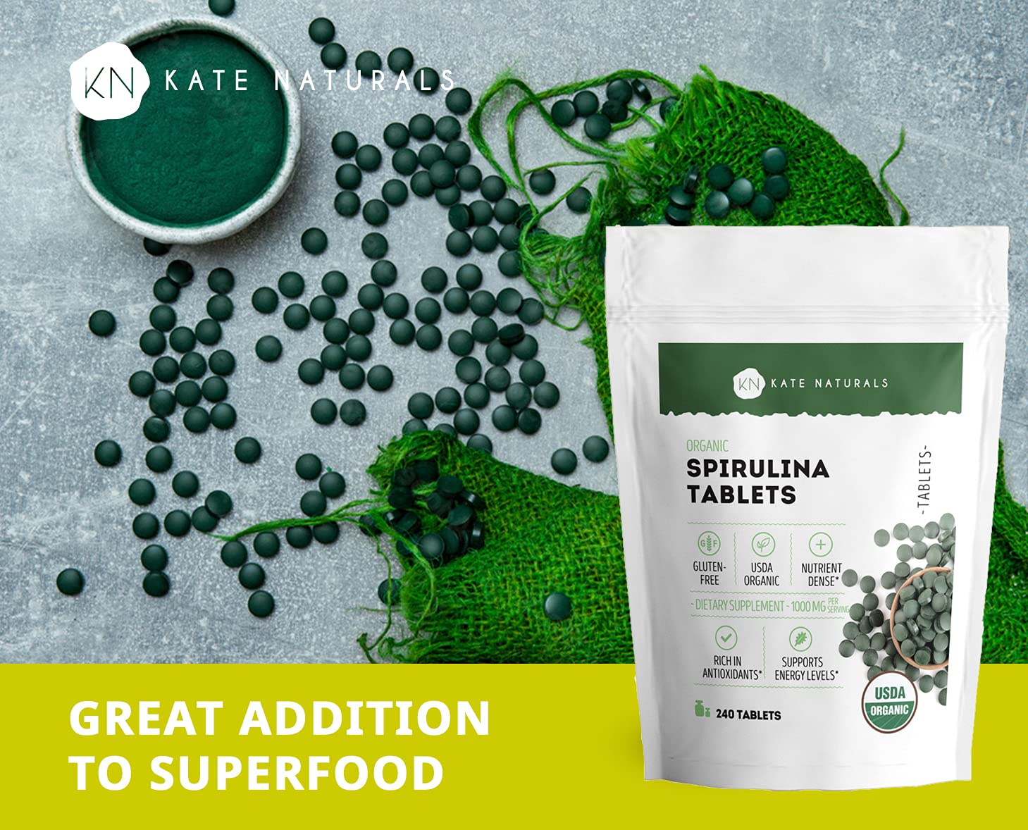 spirulina tablets for daily nutrition