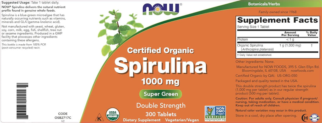 spirulina tablets for daily nutrition