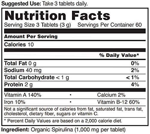 spirulina tablets for energy boost