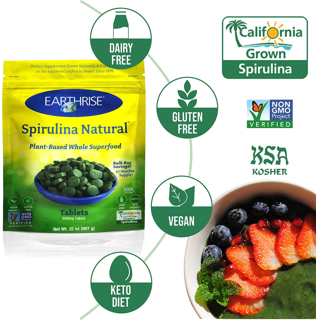 Spirulina tablets for immune support