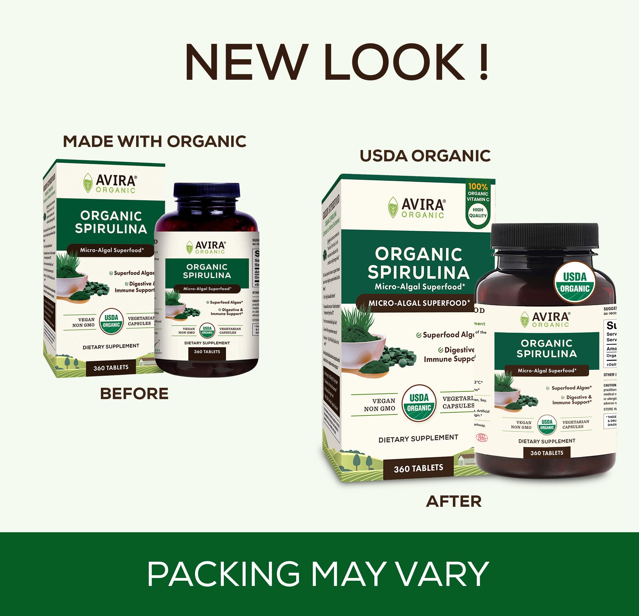 Spirulina tablets for overall health