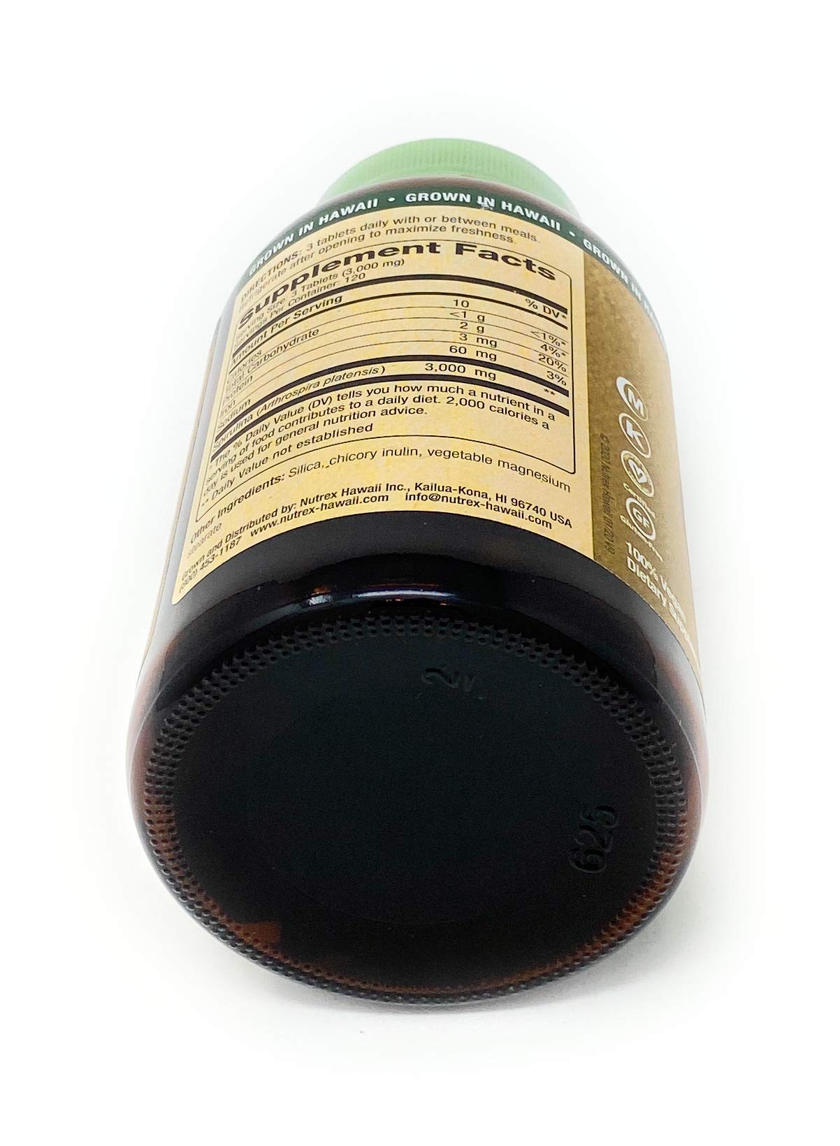 Spirulina tablets for plant-based protein