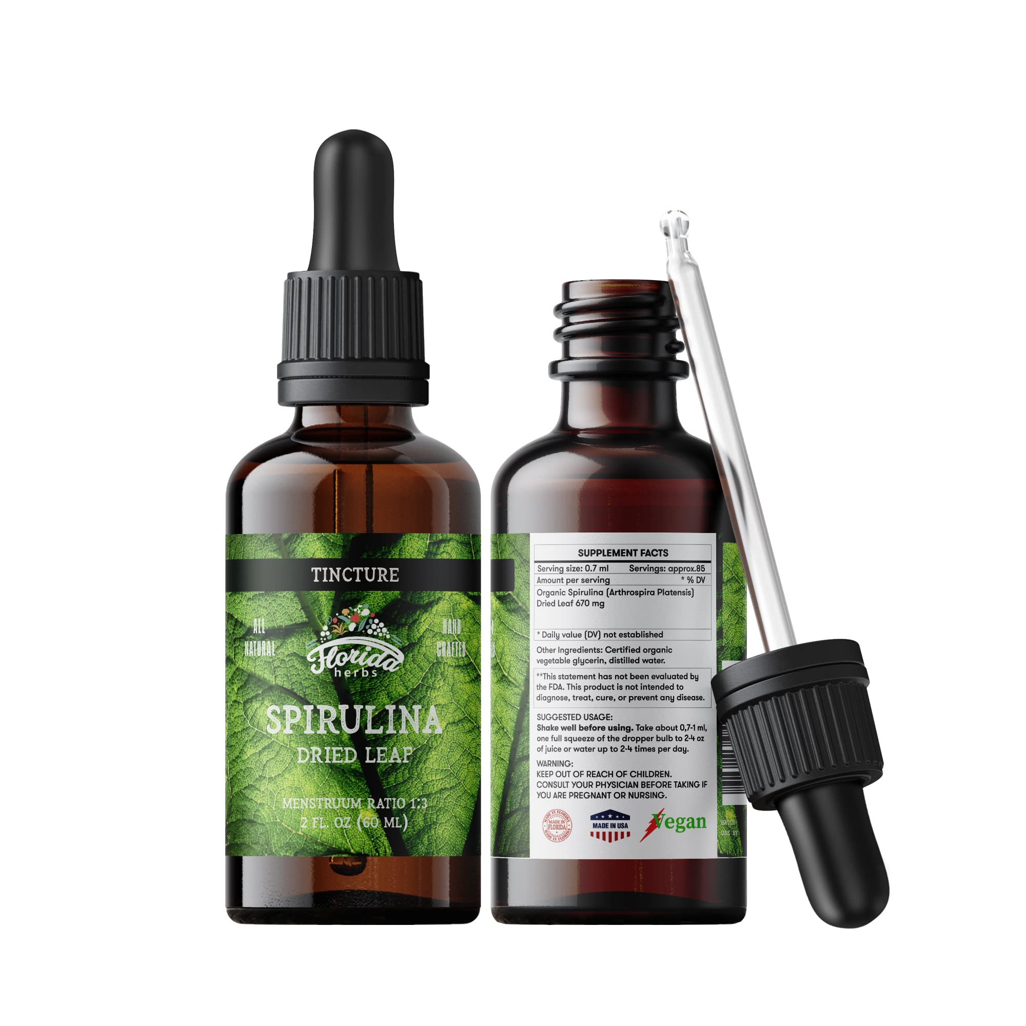 spirulina tincture for skin health