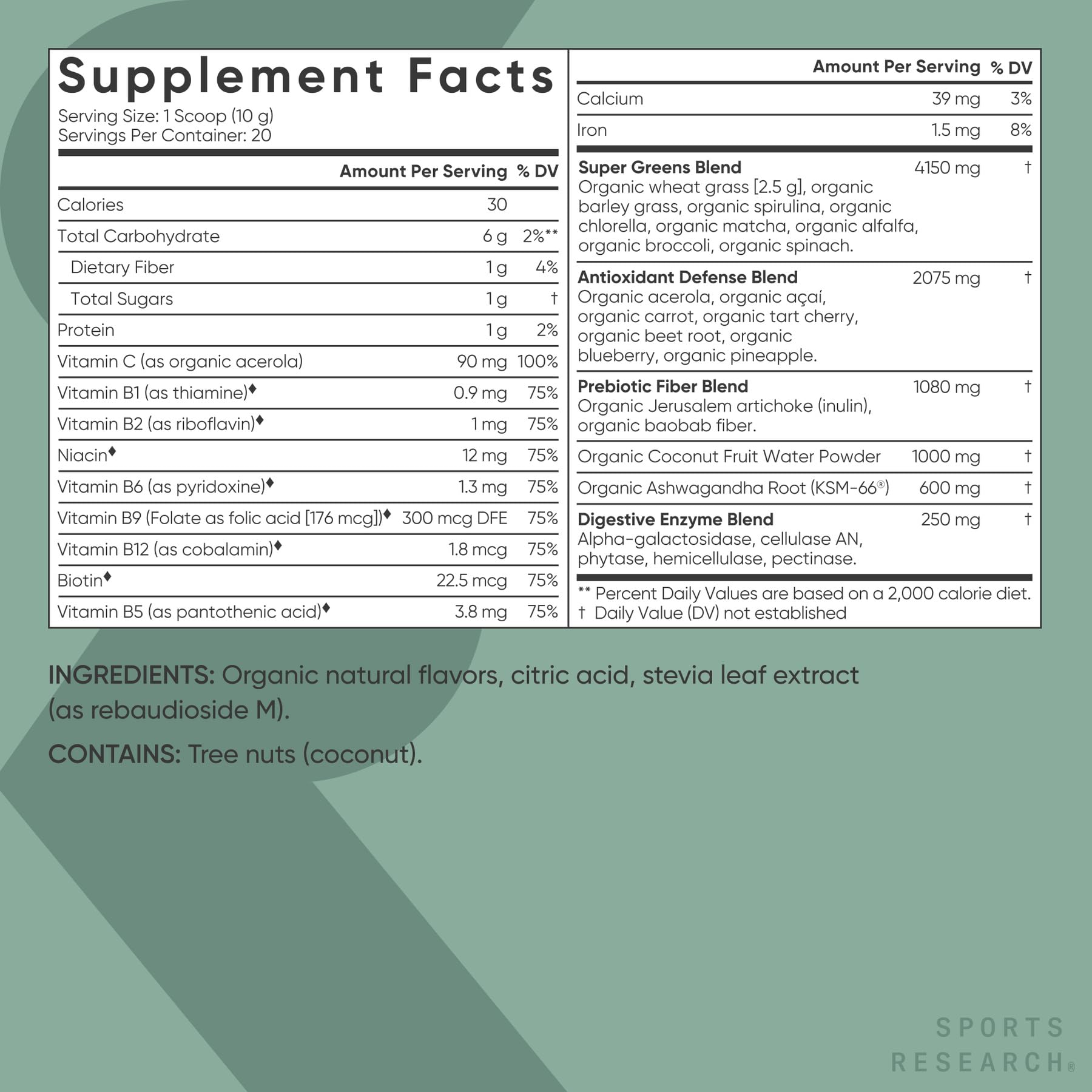 spirulina with B vitamins for vitality