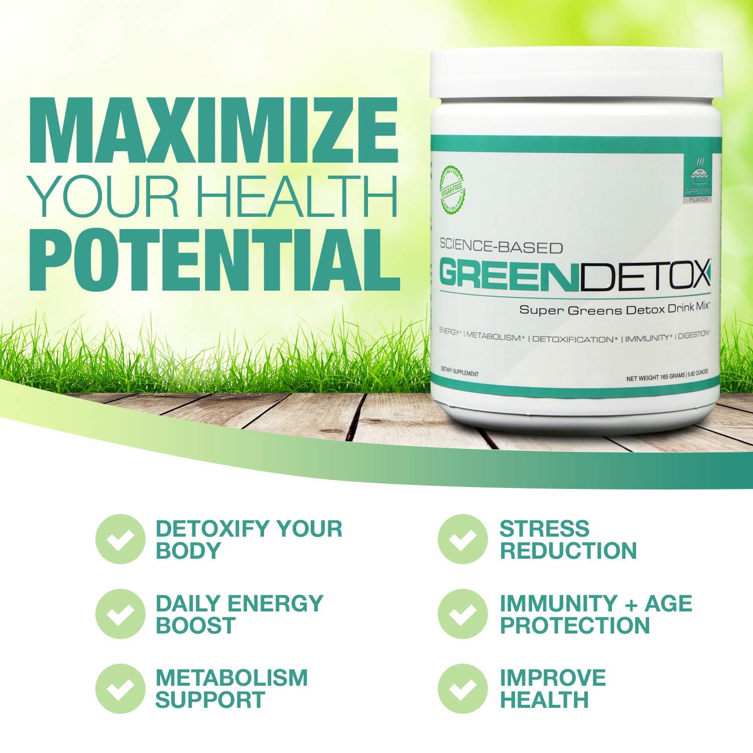 spirulina with over a dozen superfoods