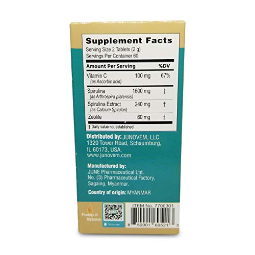 Spirulina with vitamin C benefits