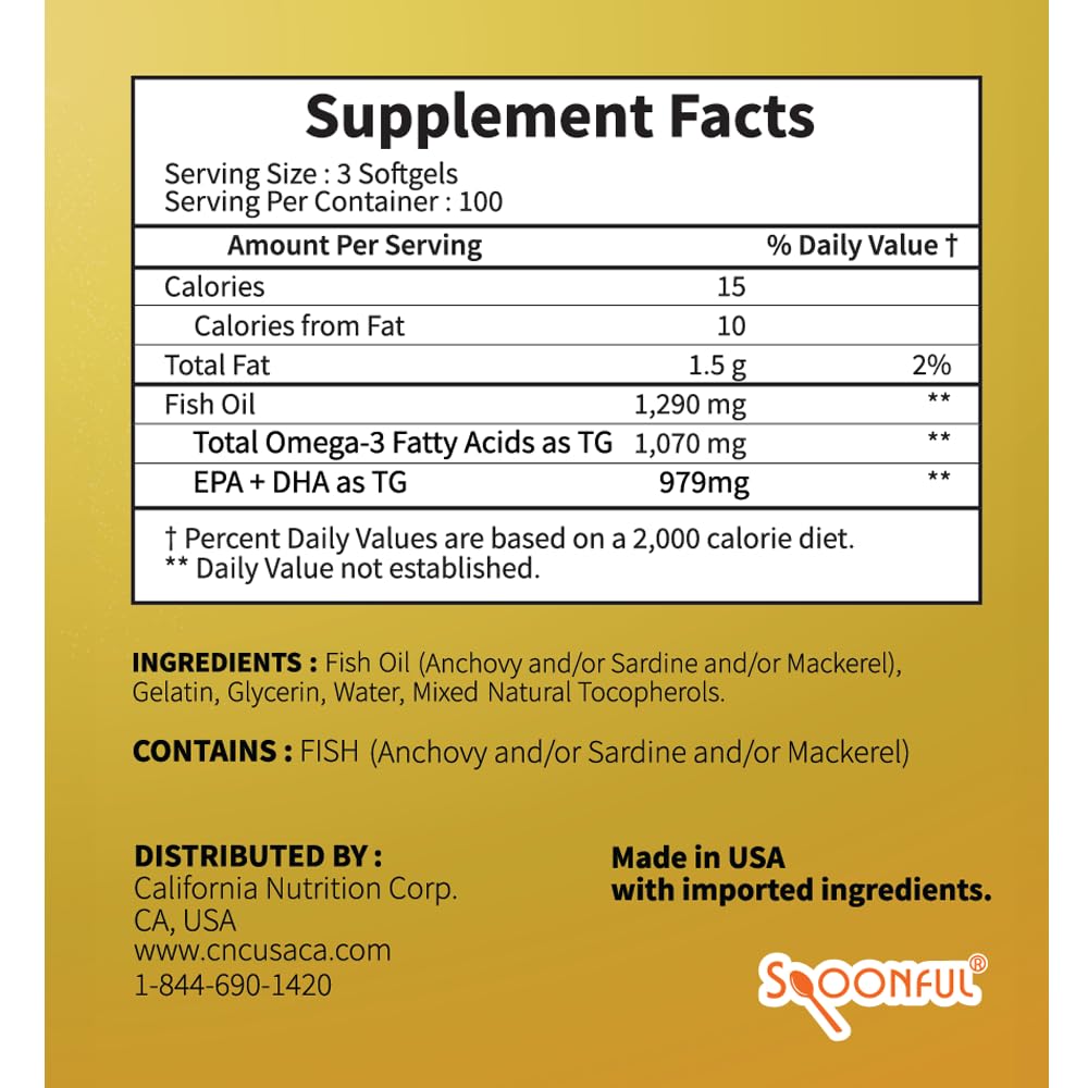 Spoonful fish oil for daily wellness