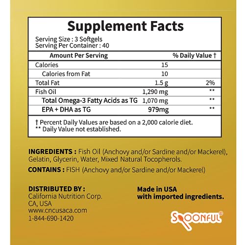 Spoonful fish oil for heart support