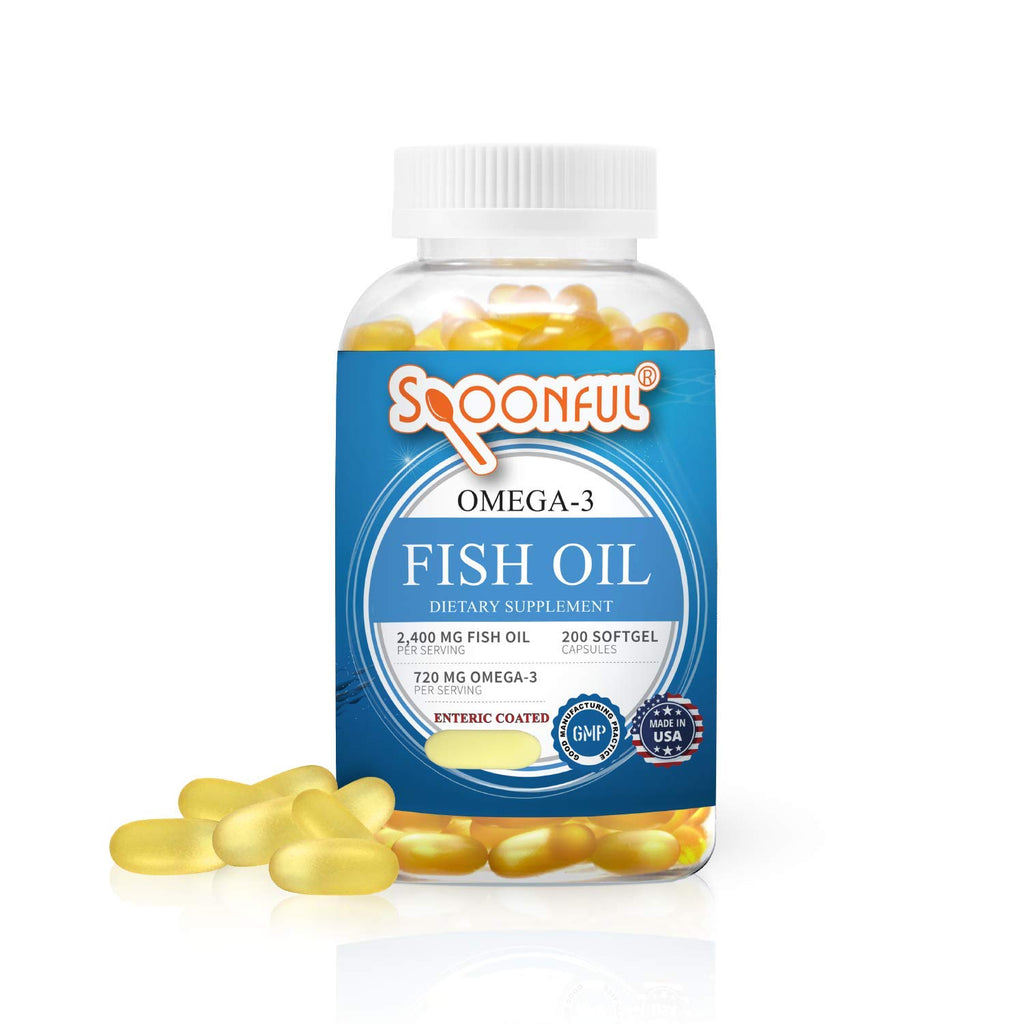Spoonful fish oil softgel capsules