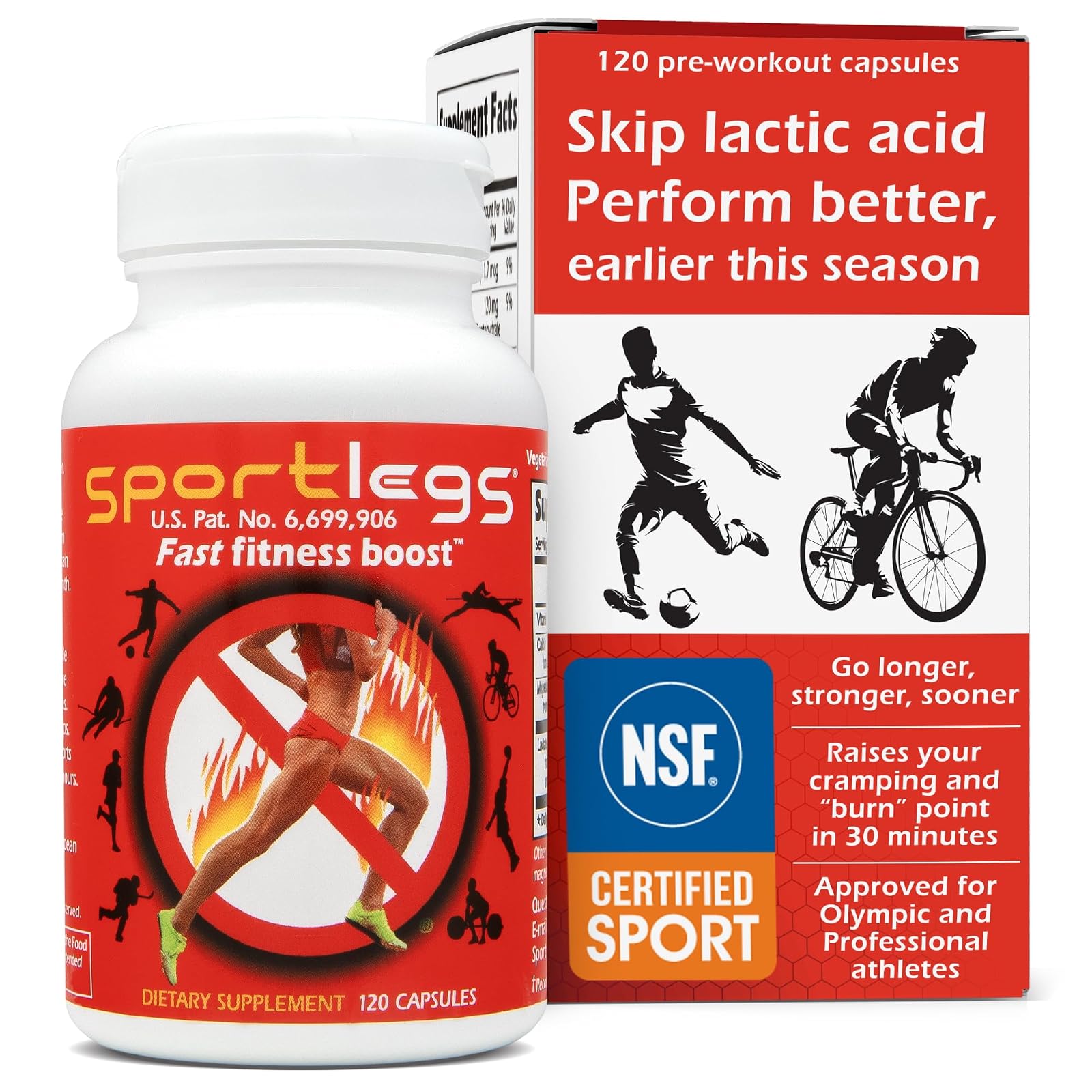 SPORTLEGS pre-workout energy boost