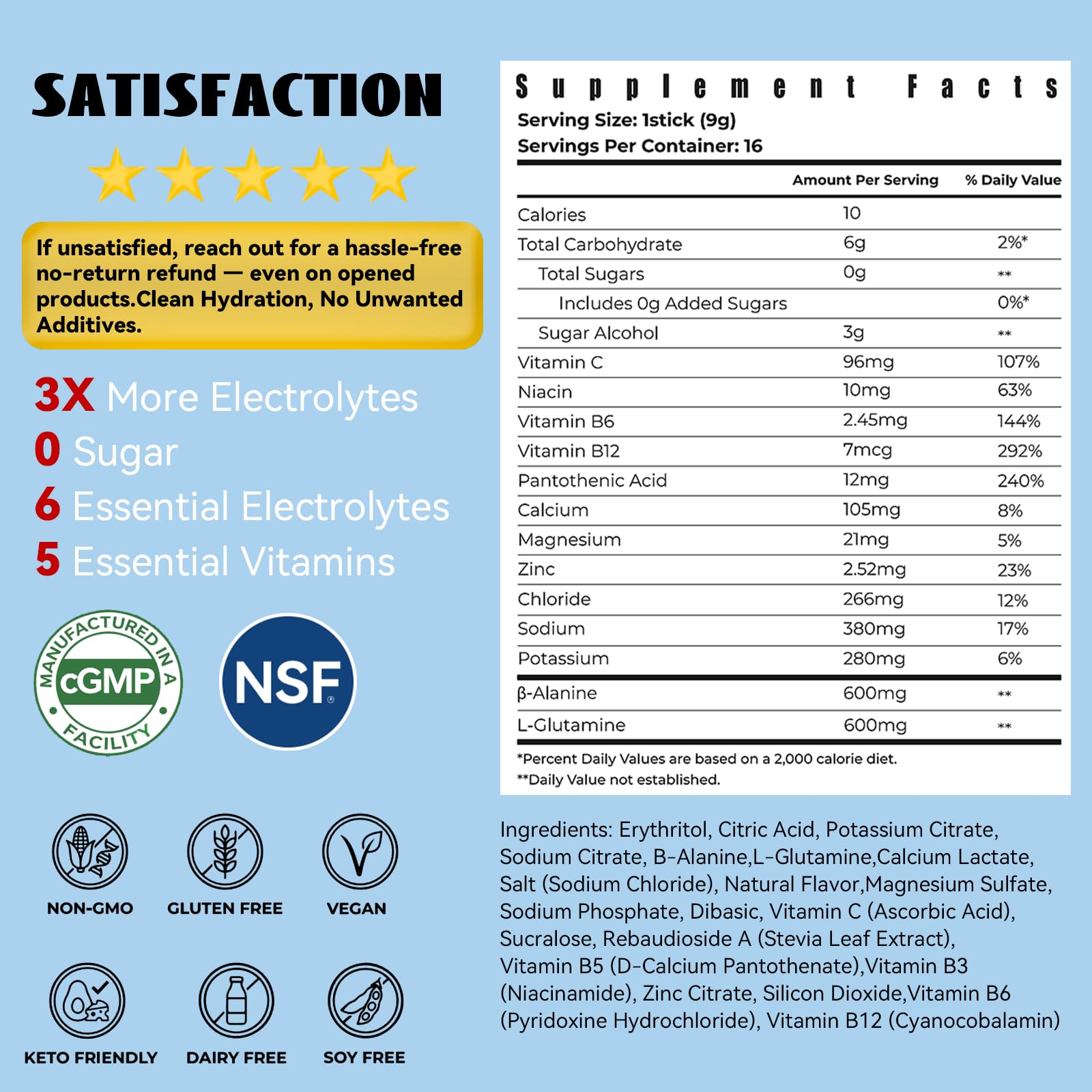 sports electrolyte mix for hydration