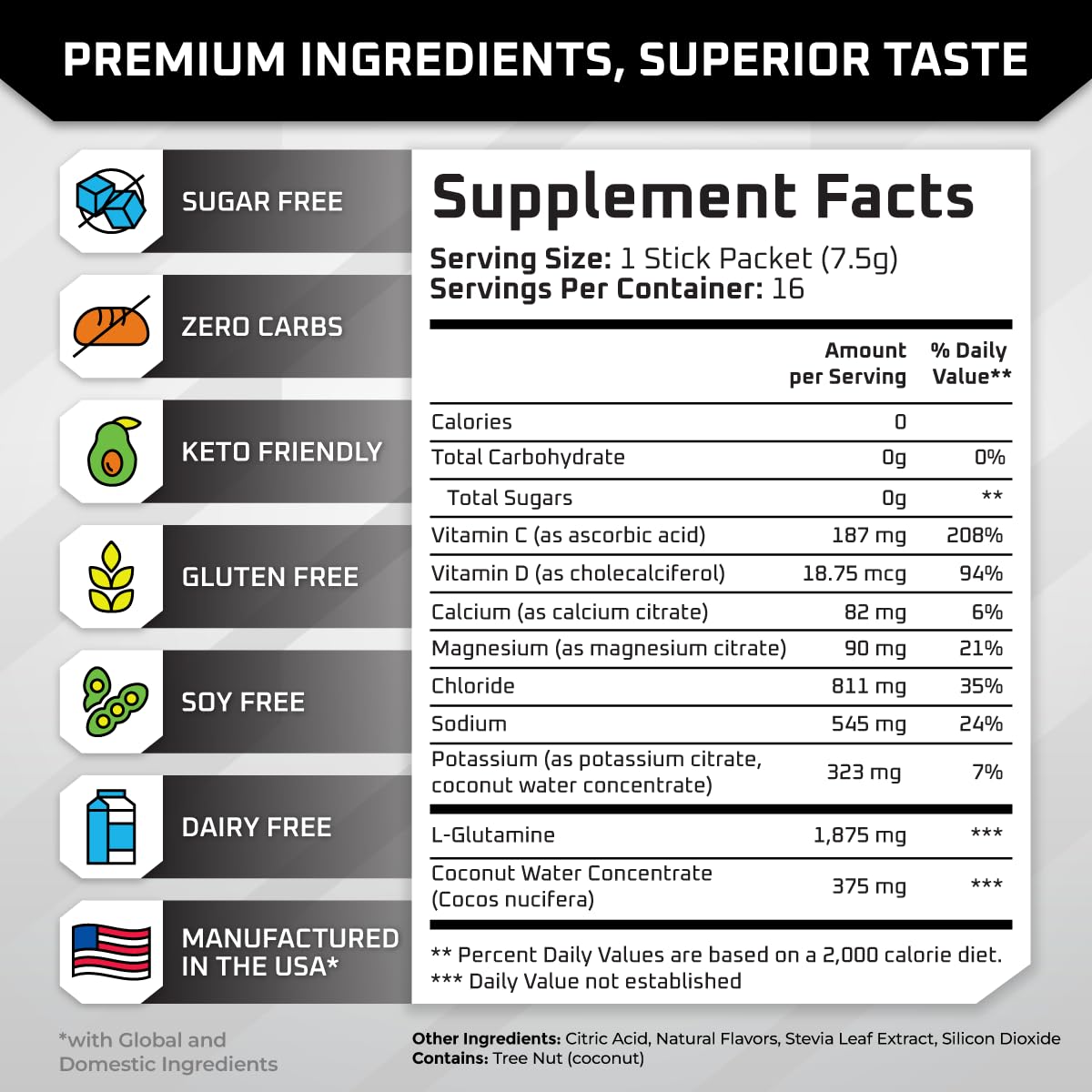 sports electrolytes packets for energy boost