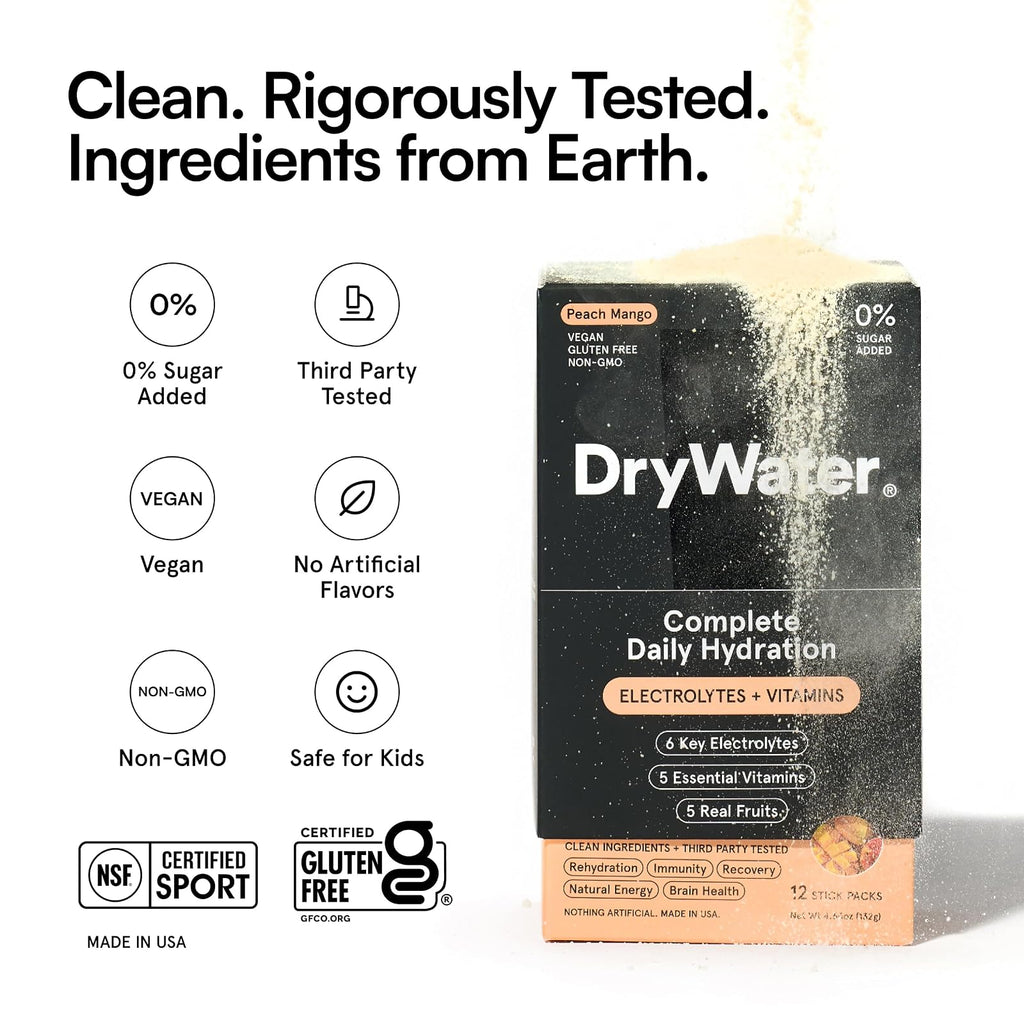 Sports hydration solution with DryWater