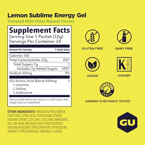 Sports nutrition energy gel 24 count