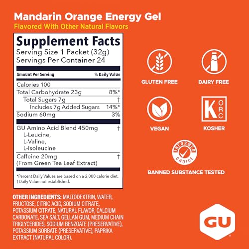 Sports nutrition energy gel 24 count