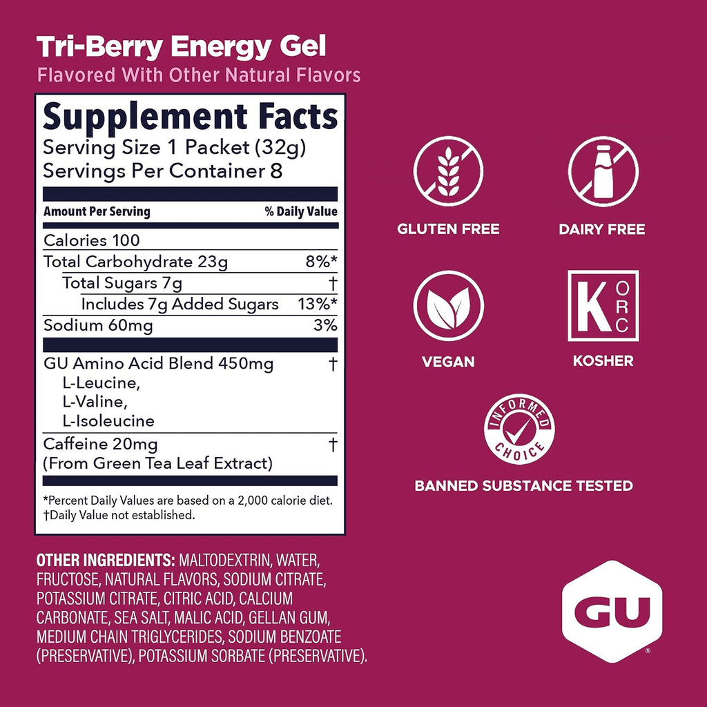 sports nutrition energy gel pack