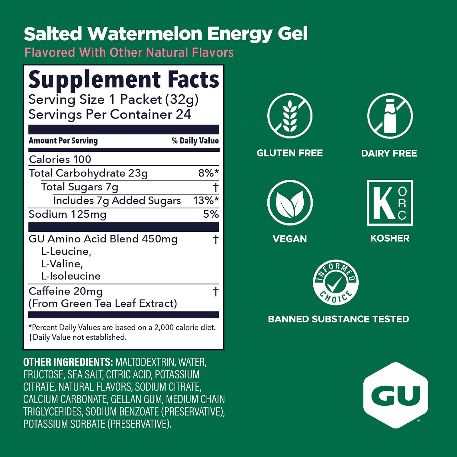 Sports nutrition gel for athletes