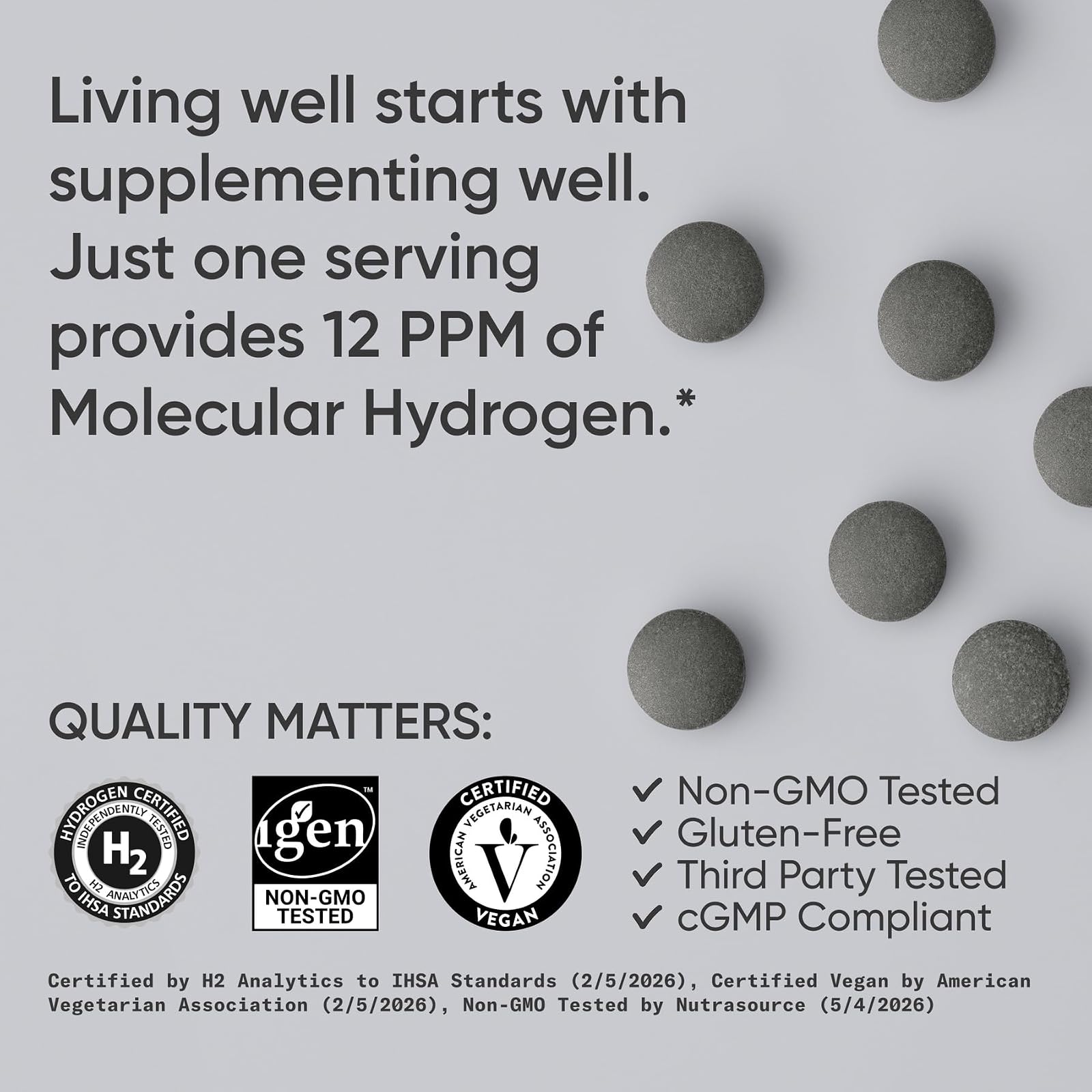 Sports nutrition hydrogen supplements