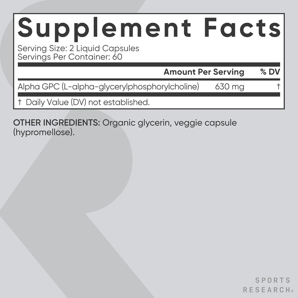 Sports Research choline for brain health