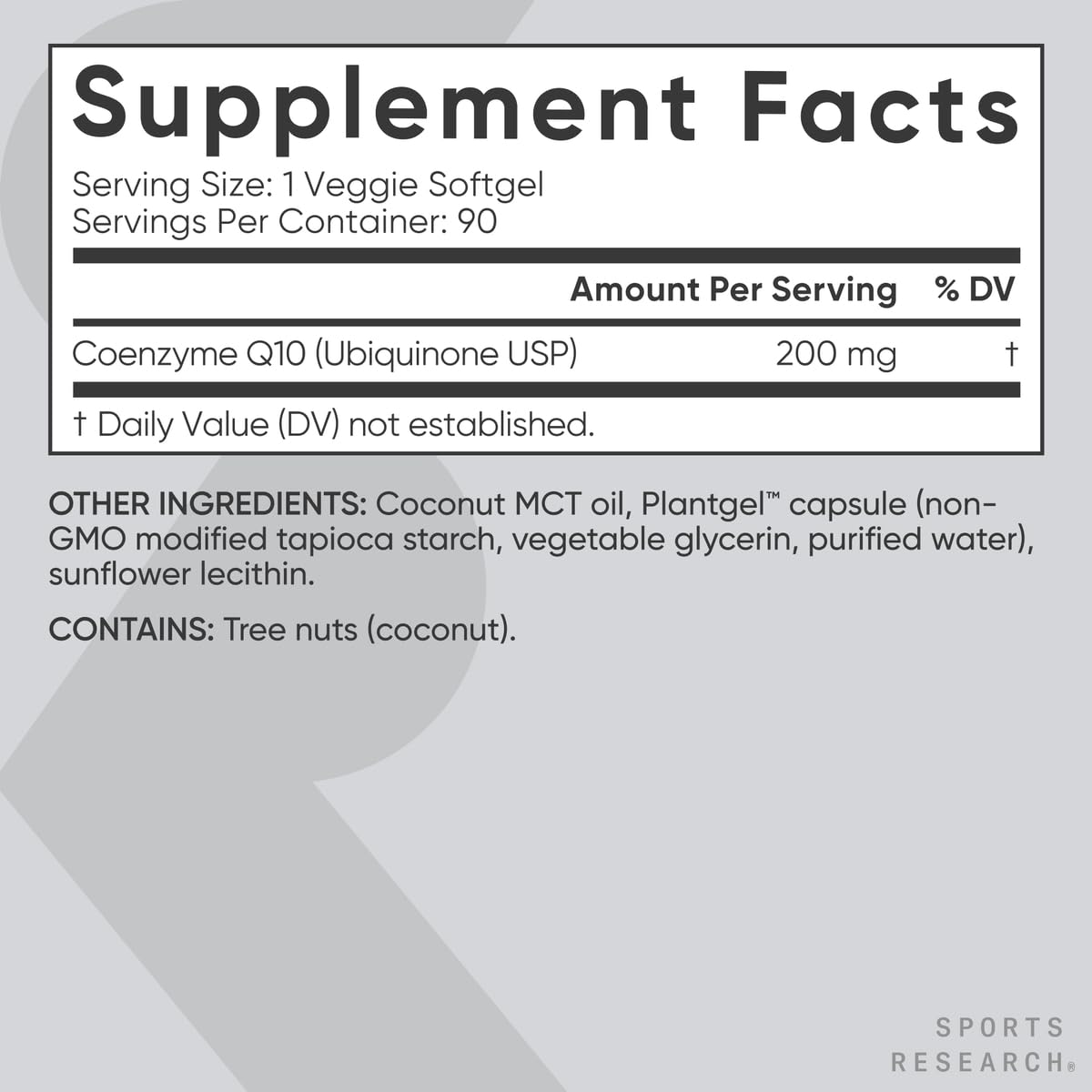 sports research coq10 for vitality