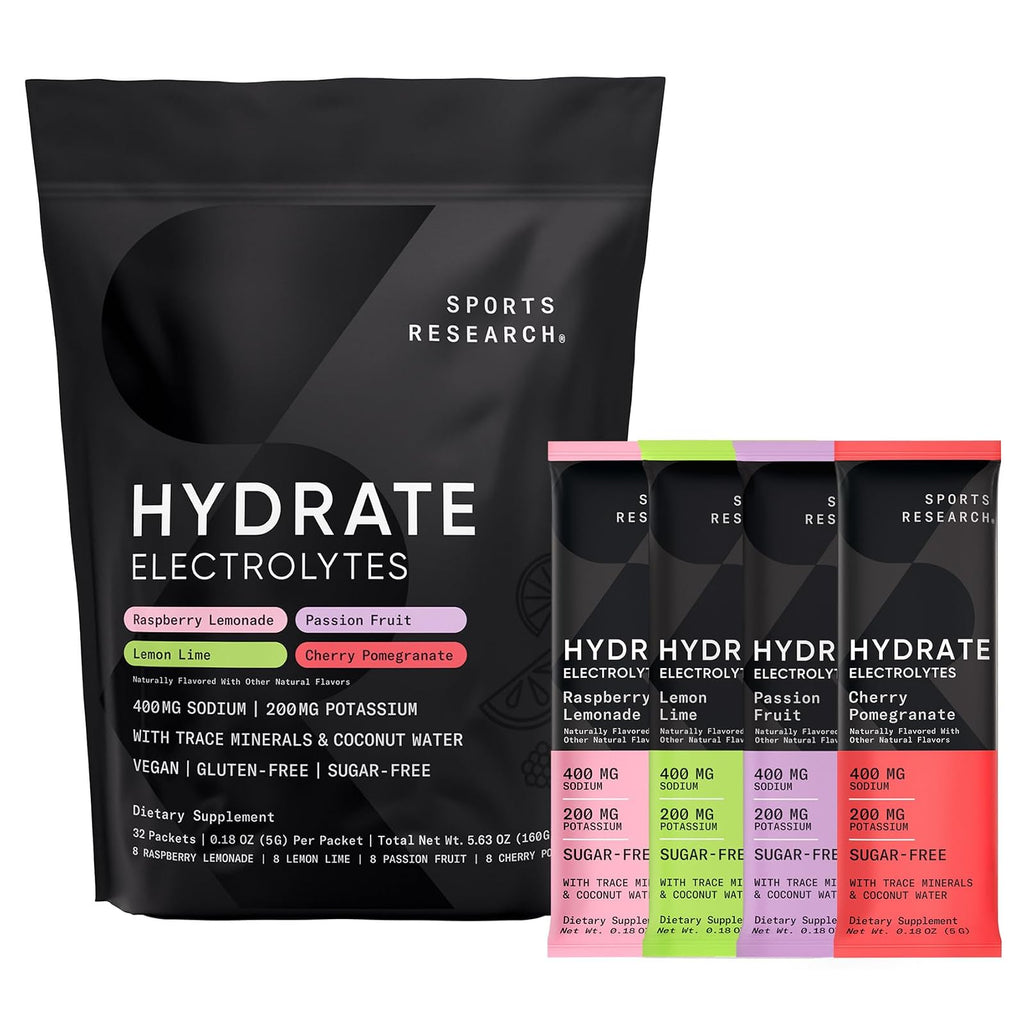 Sports Research electrolyte powder hydration