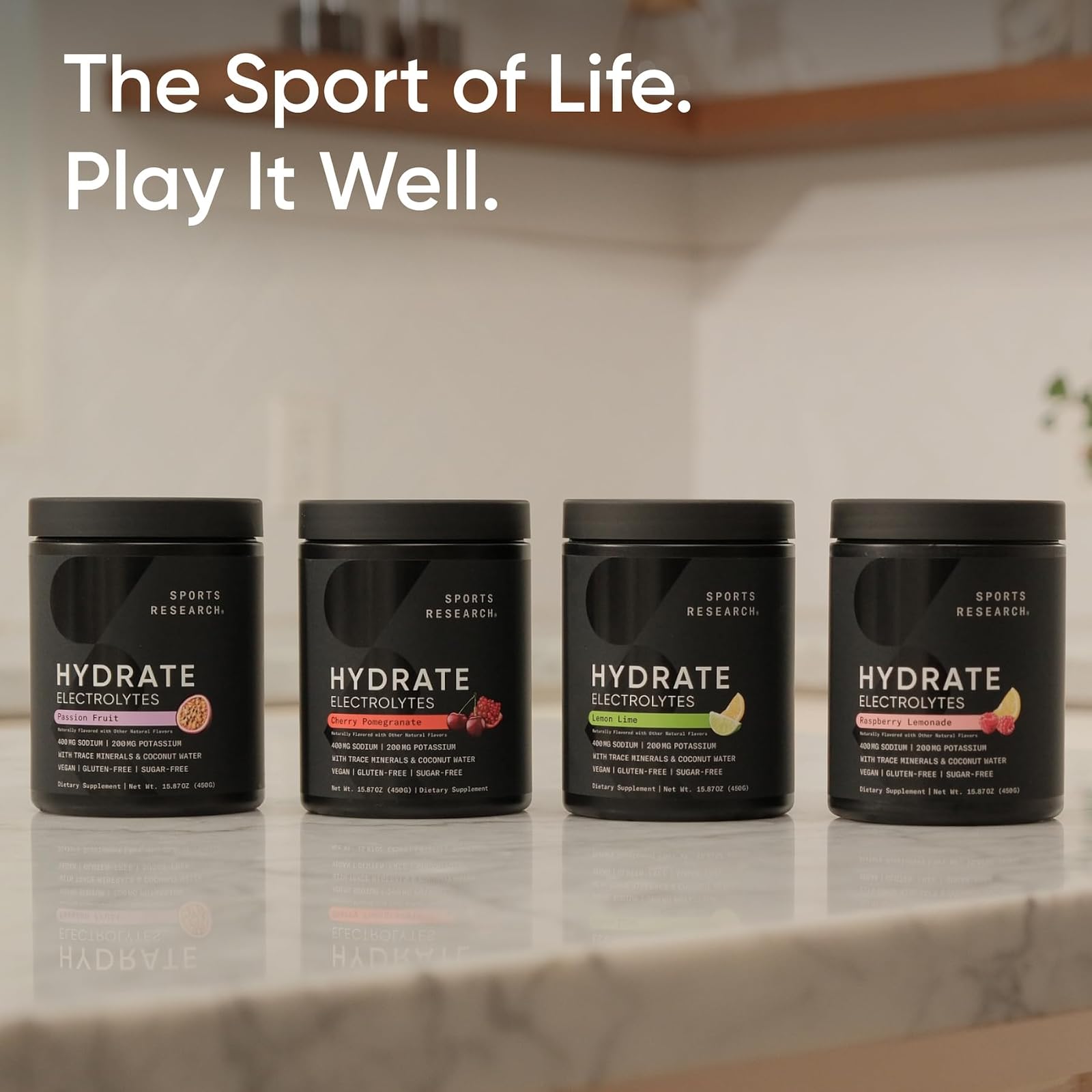 Sports Research hydration solution with electrolytes