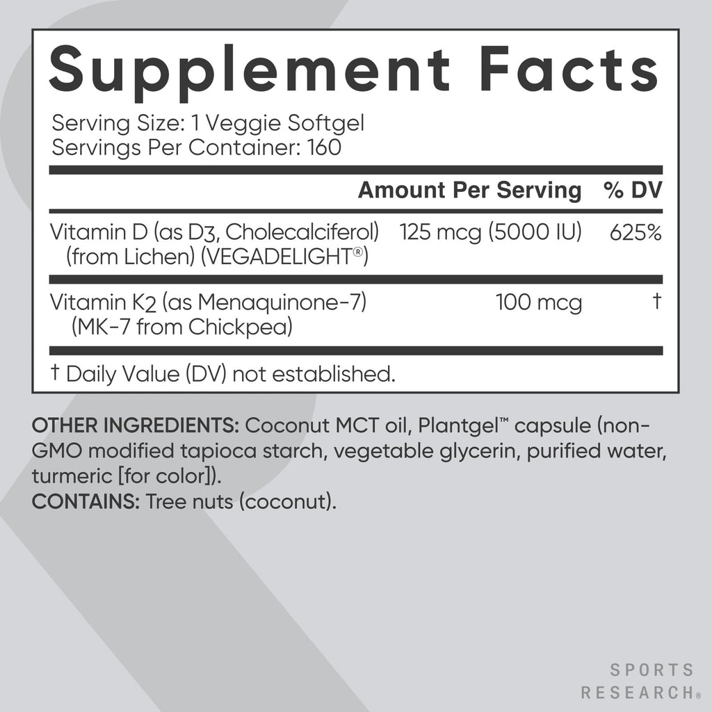 Sports Research Vitamin D3 dosage