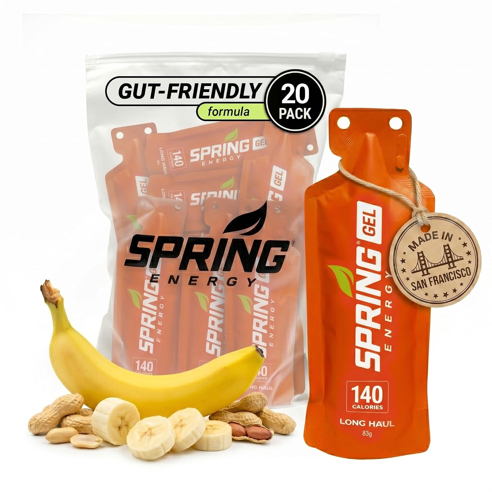 Spring Energy peanut butter banana gel