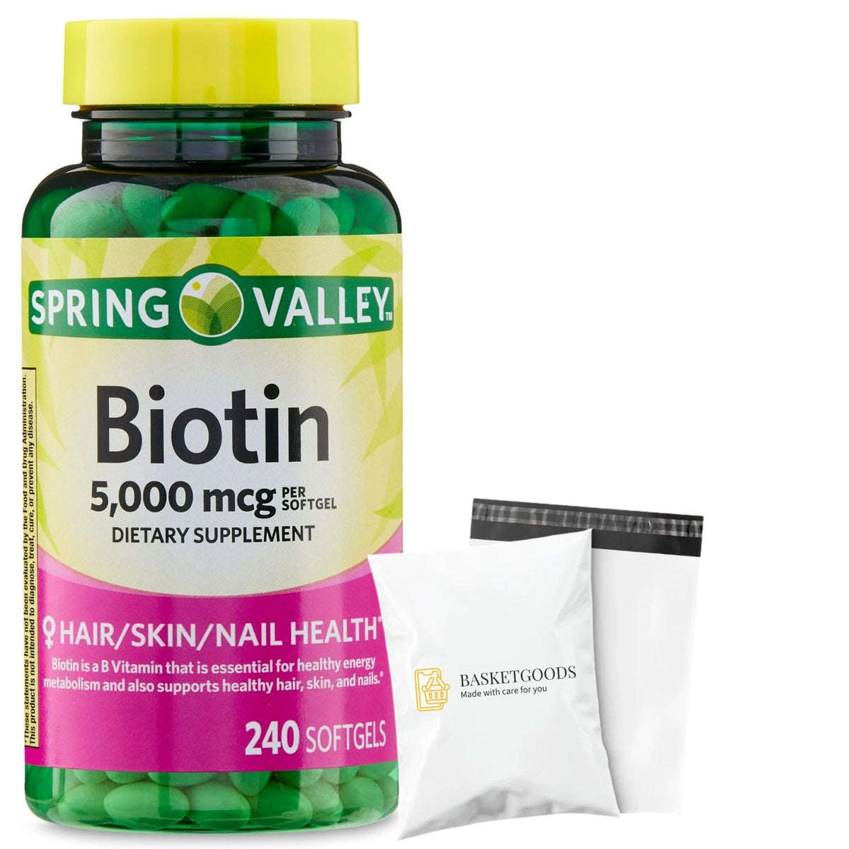 Spring Valley Biotin 5000 mcg capsules