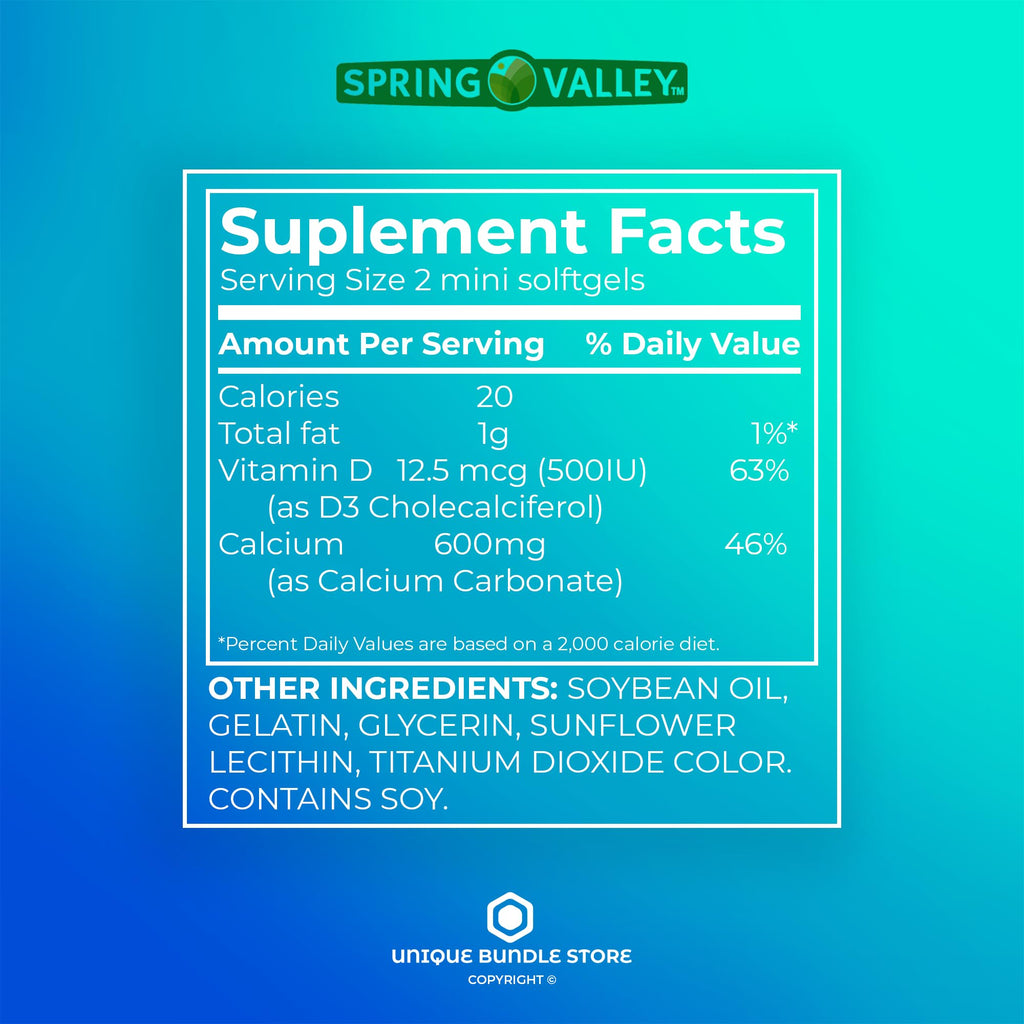 Spring Valley calcium for active lifestyles