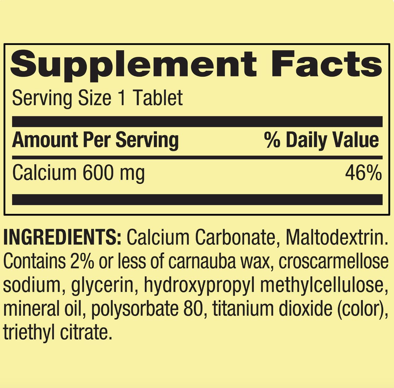 Spring Valley calcium for healthy bones