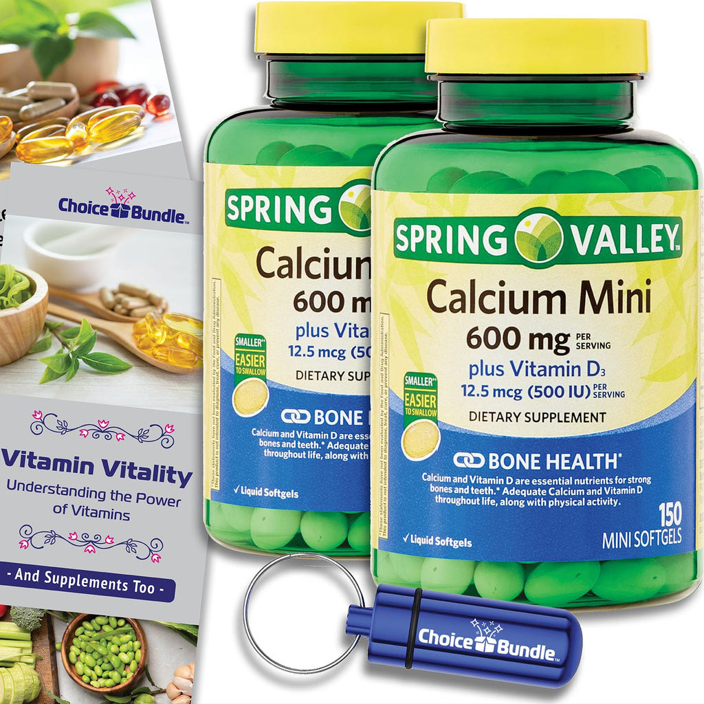 Spring Valley calcium softgels for bone health