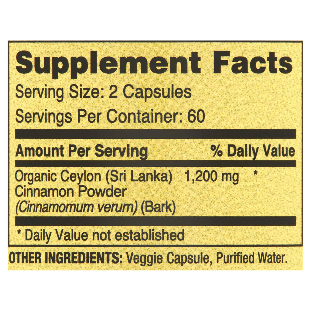 Spring Valley Ceylon cinnamon benefits