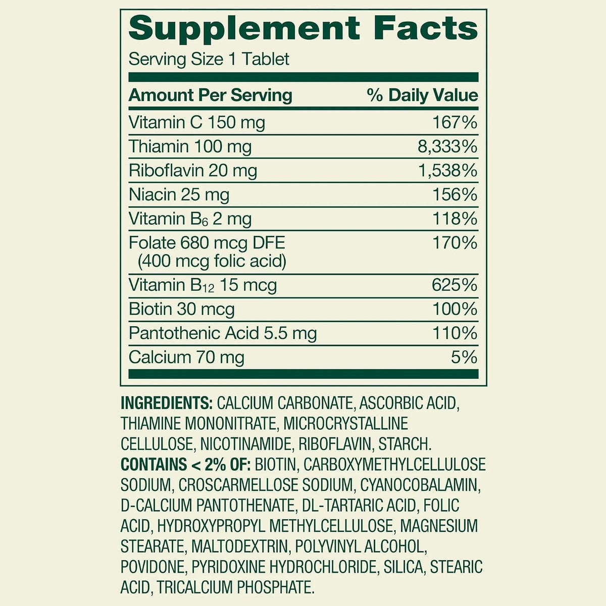 Spring Valley energy support vitamins