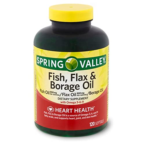 Spring Valley fish oil omega 3 softgels