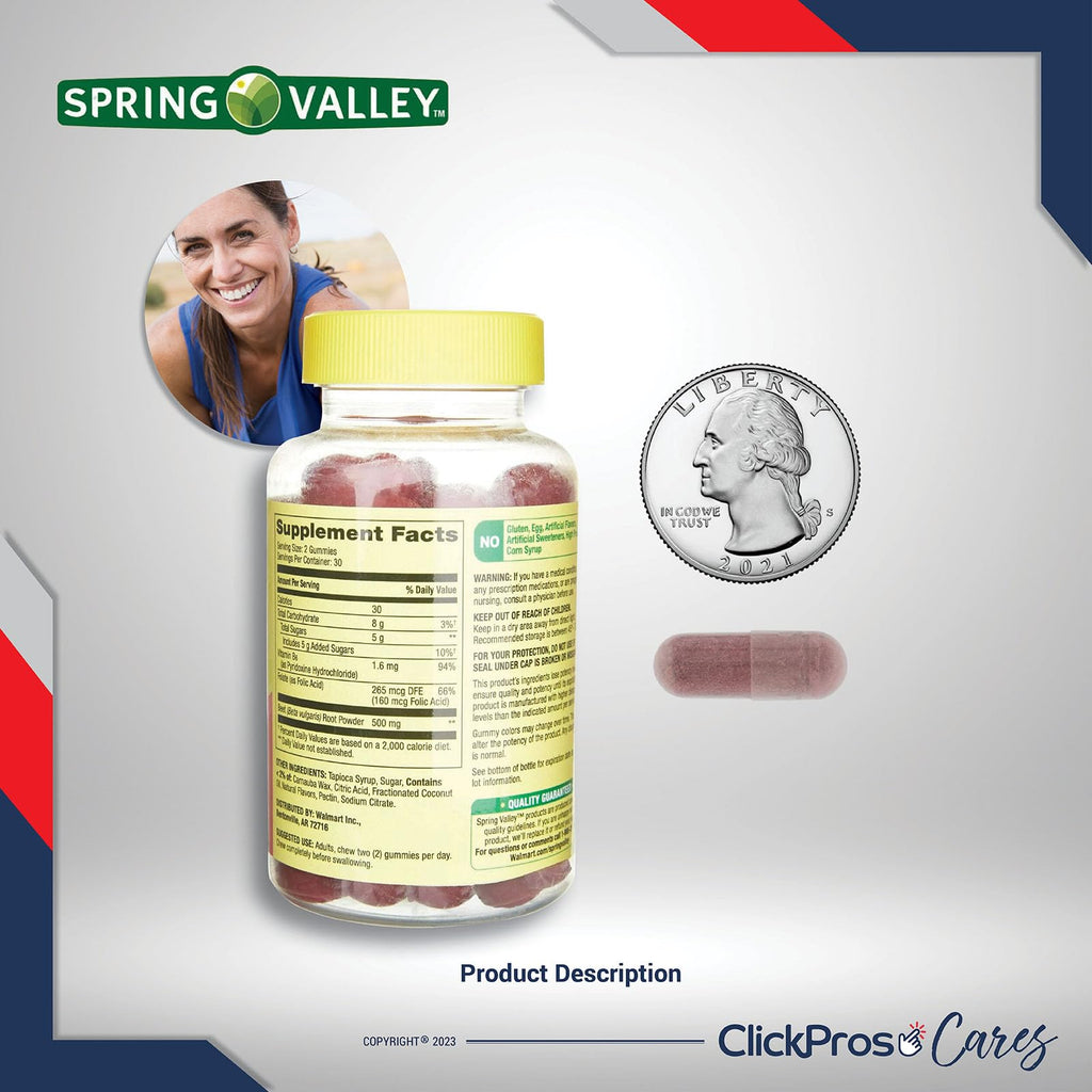 Spring Valley gummies with vitamin guide