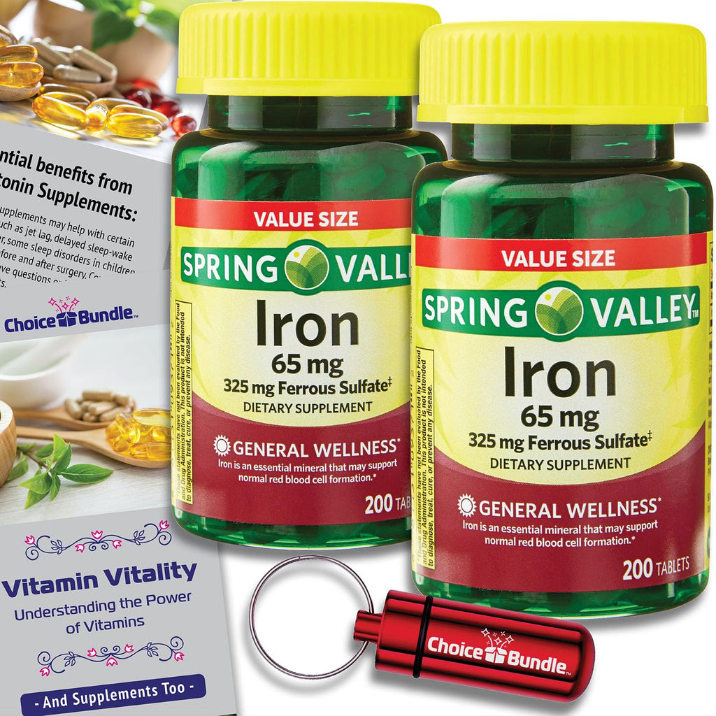 Spring Valley Iron 65 mg tablets