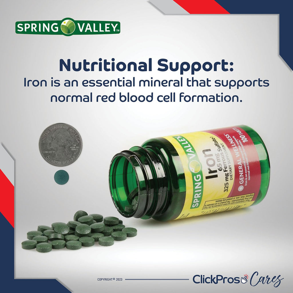 Spring Valley iron for daily wellness