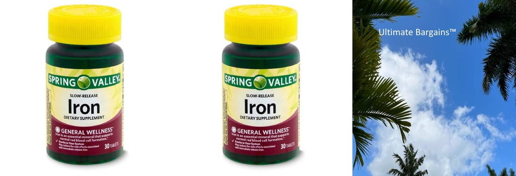Spring Valley iron supplement capsules