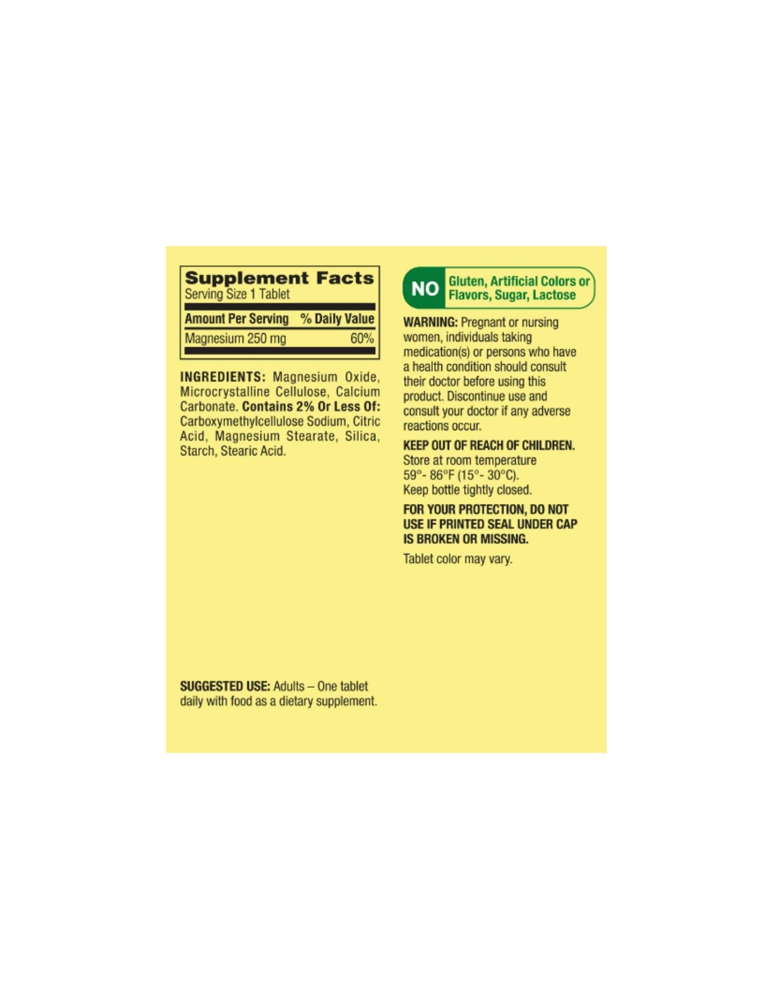 Spring Valley magnesium for overall health