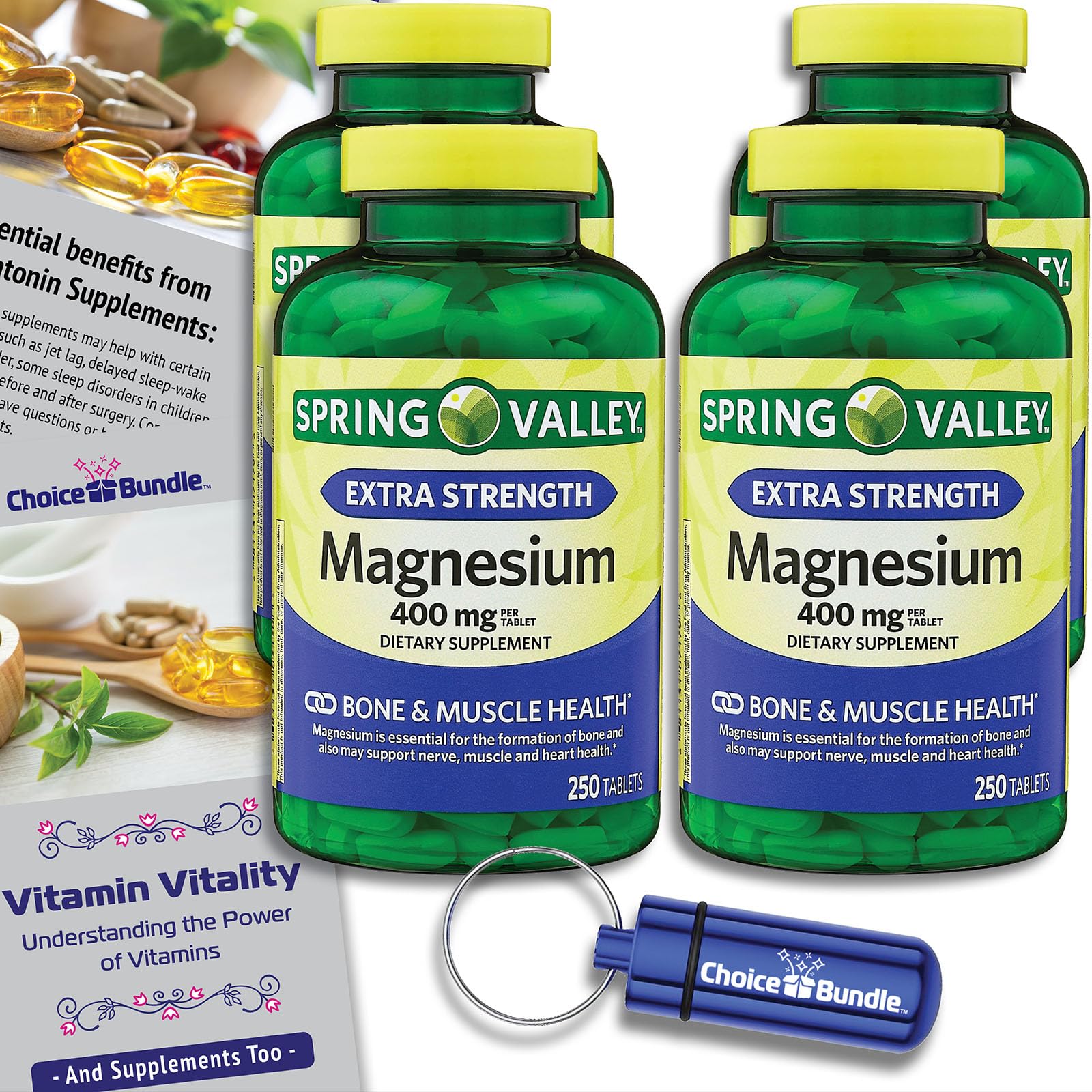 Spring Valley magnesium tablets for muscle support