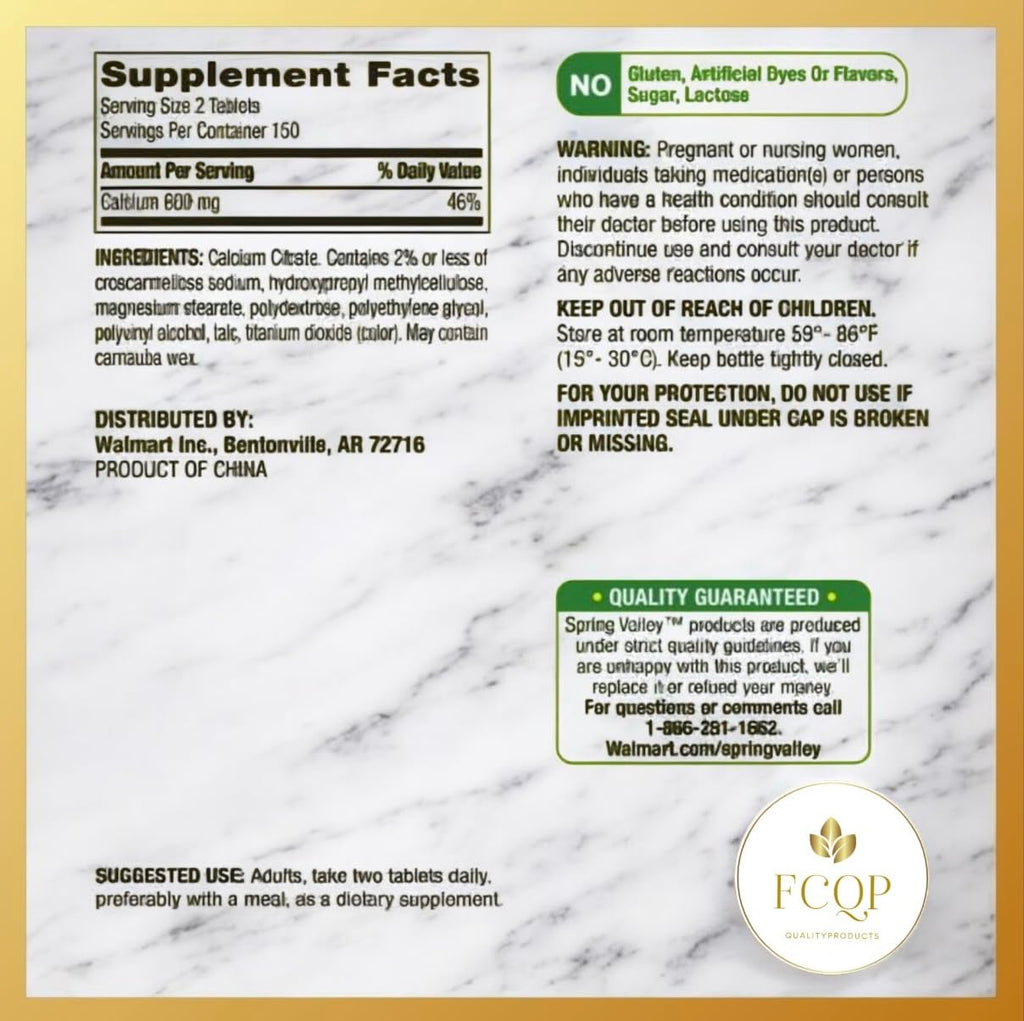 Spring Valley mineral supplement